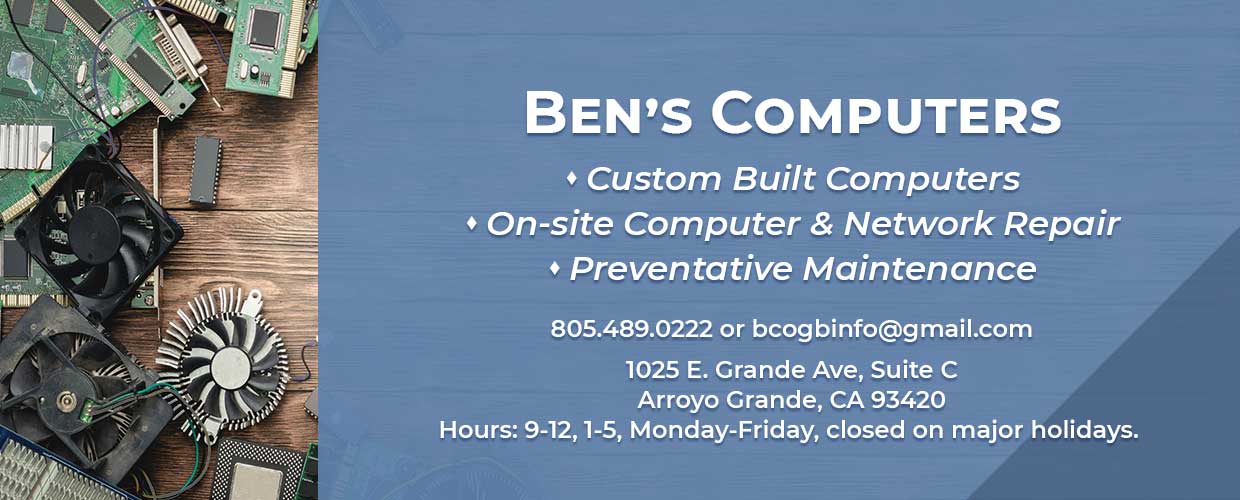 Ben's Computers - Computer and Network Repair - Custom Built Computers
